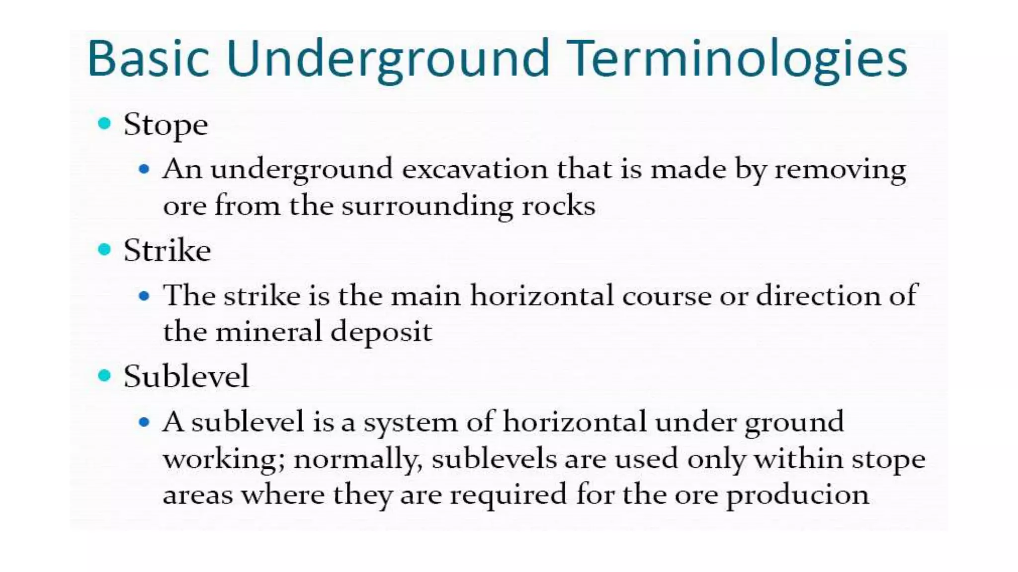 Underground mining method natural support and caving | PPTX