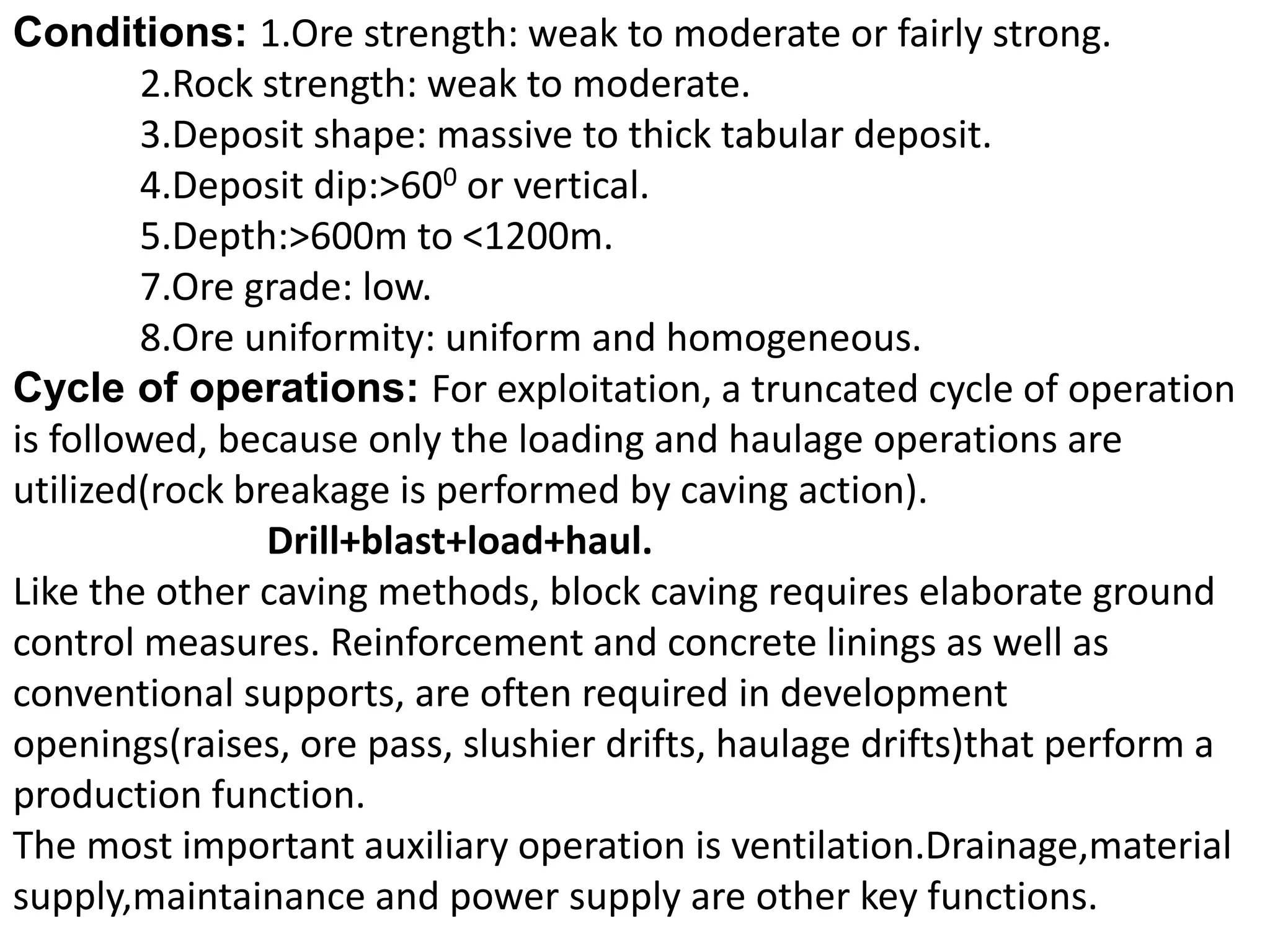 Underground mining methods | PPTX