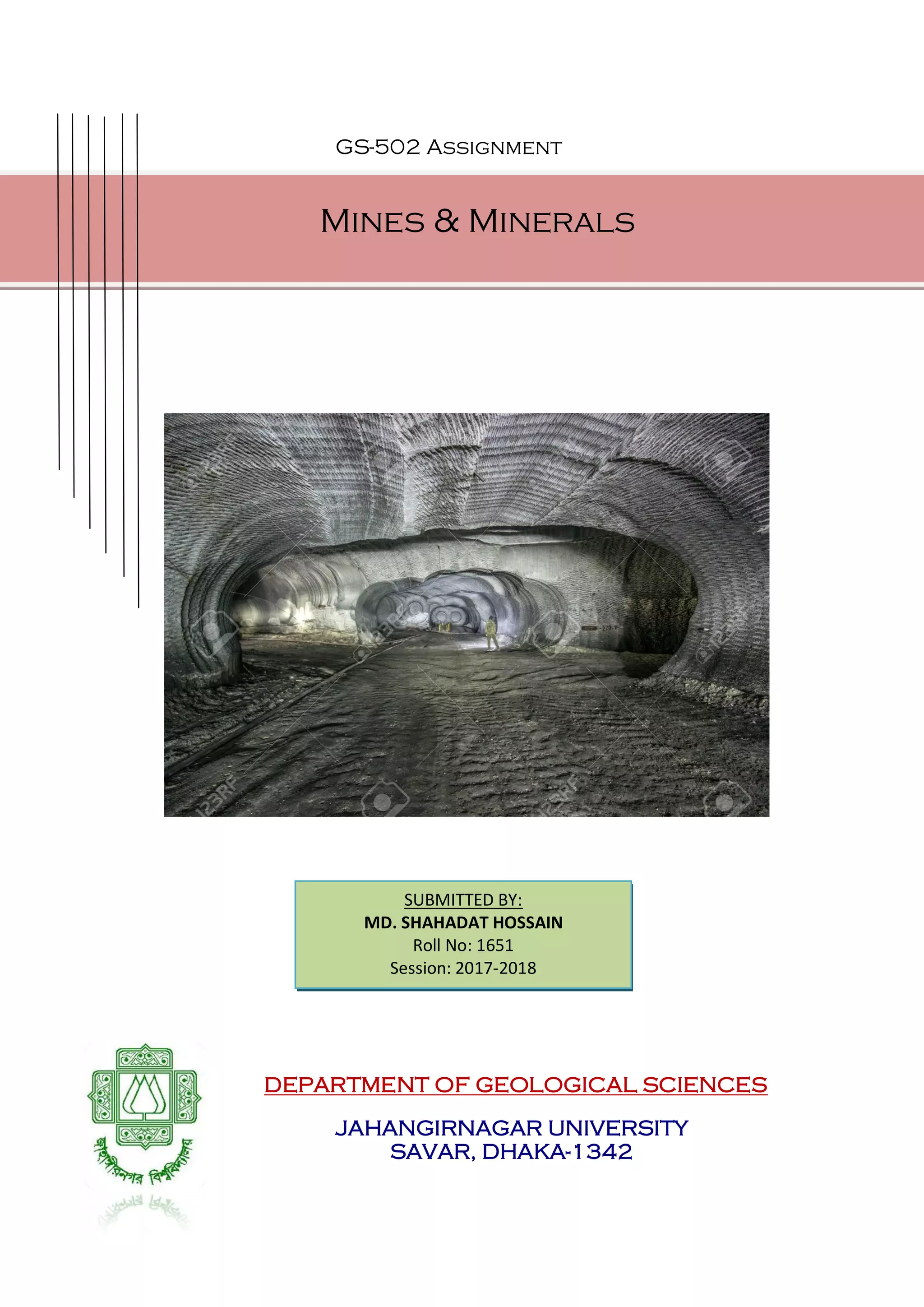 Underground mining methods + swot analysis of maddhapara granite | PDF