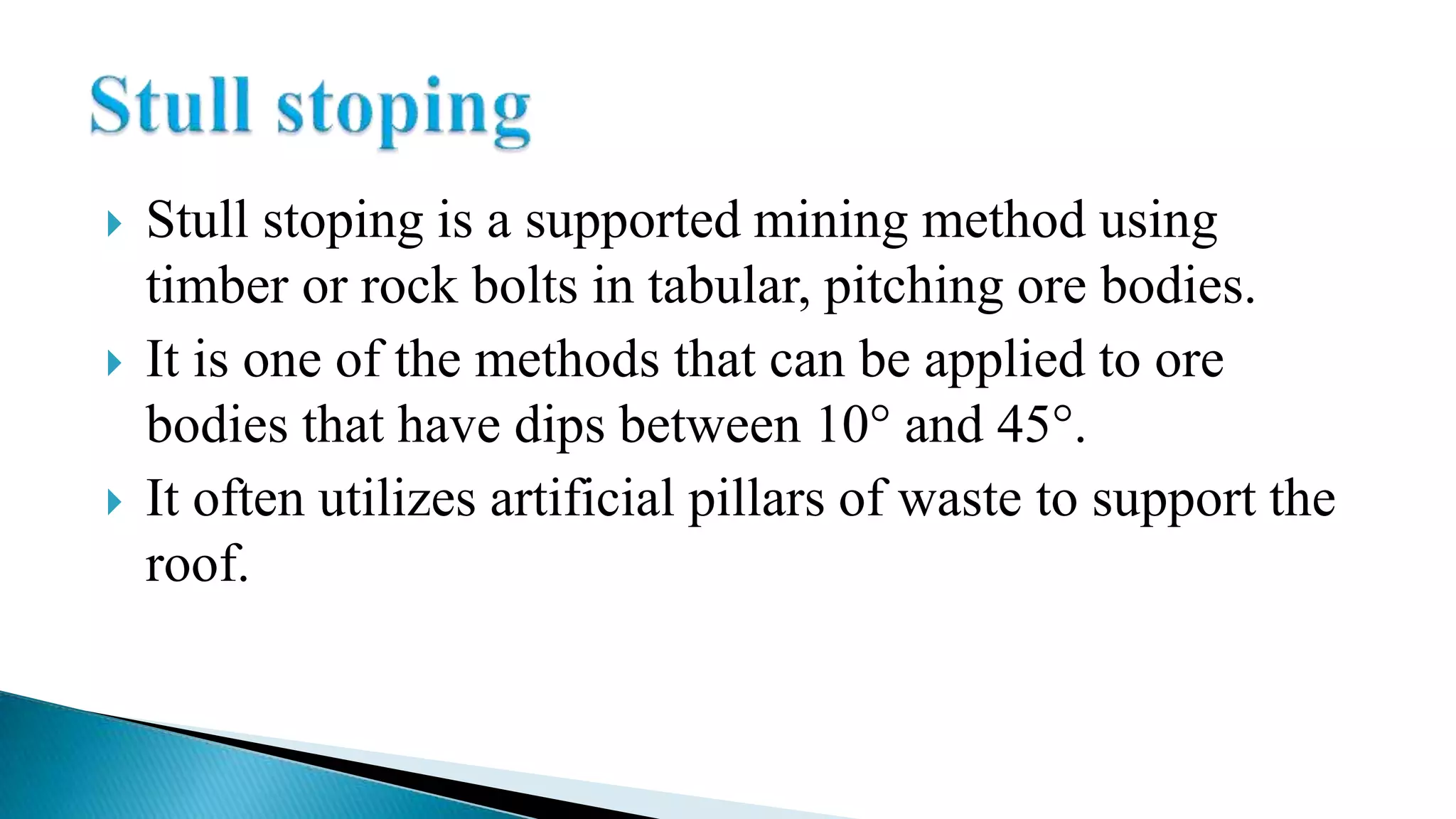 Underground mining system | PPTX