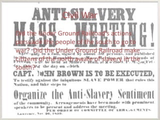 Under ground rail road | PPTX