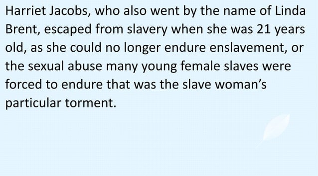 Underground Railroad Harriet Jacobs Sails to Freedom | PPT