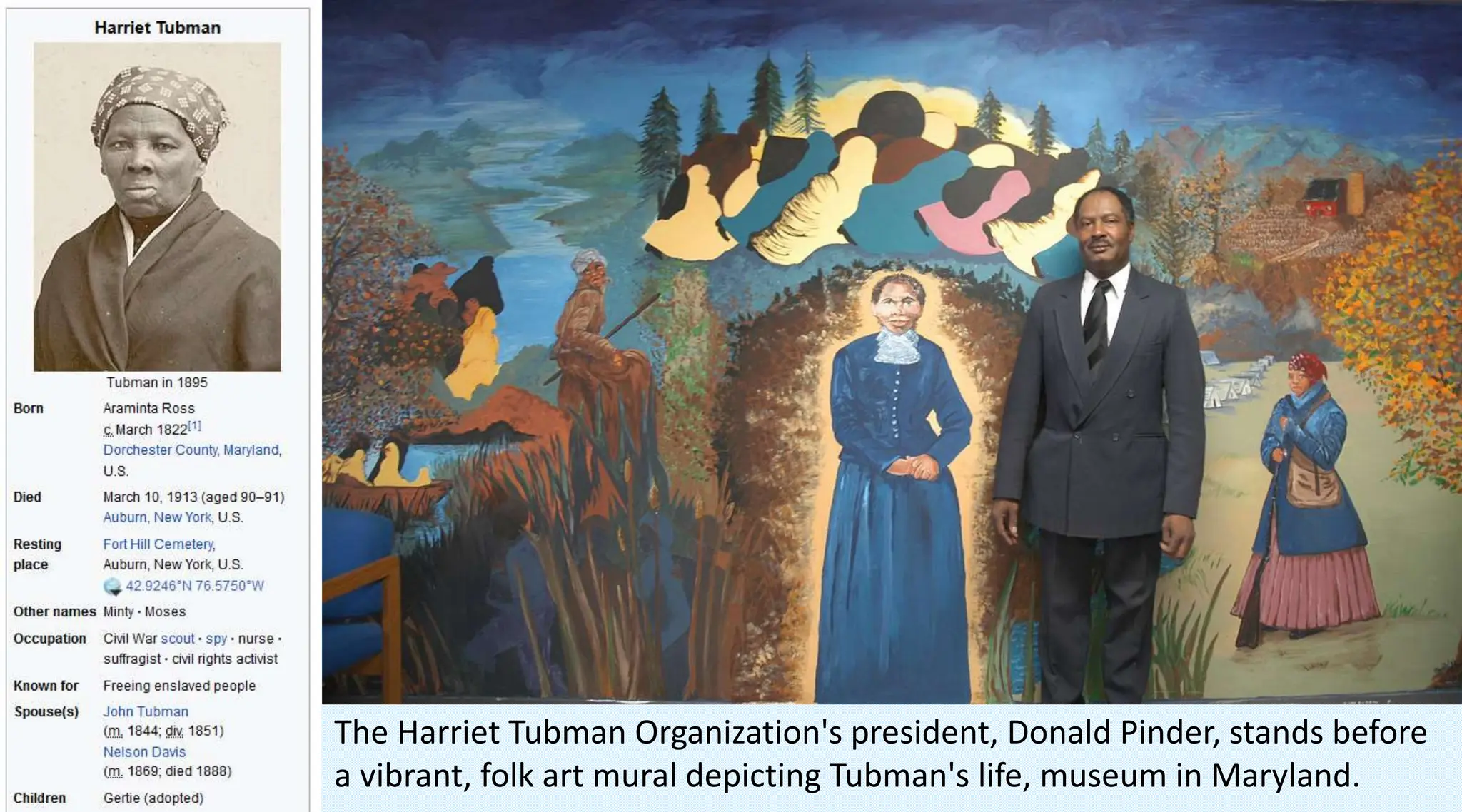 Harriet Tubman, Conductor of Underground Railroad, Leading Many Slaves ...