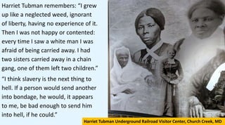 Harriet Tubman, Conductor of Underground Railroad, Leading Many Slaves ...