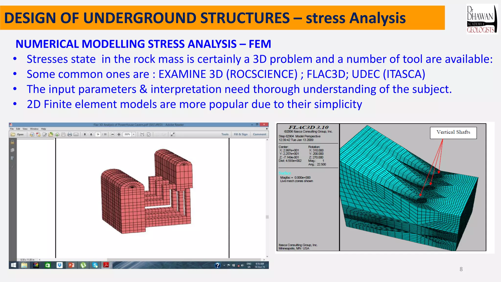 Underground rock reinforcement and support | PDF