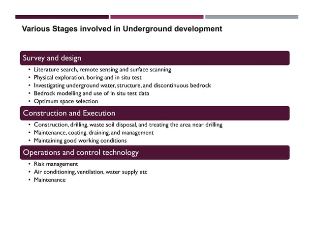 Introduction to Underground Structures _ Building Structures | PPT