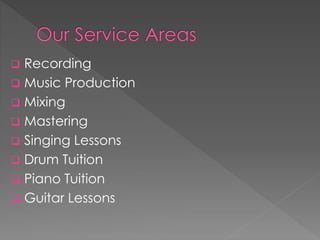 Underground studios | PPTX