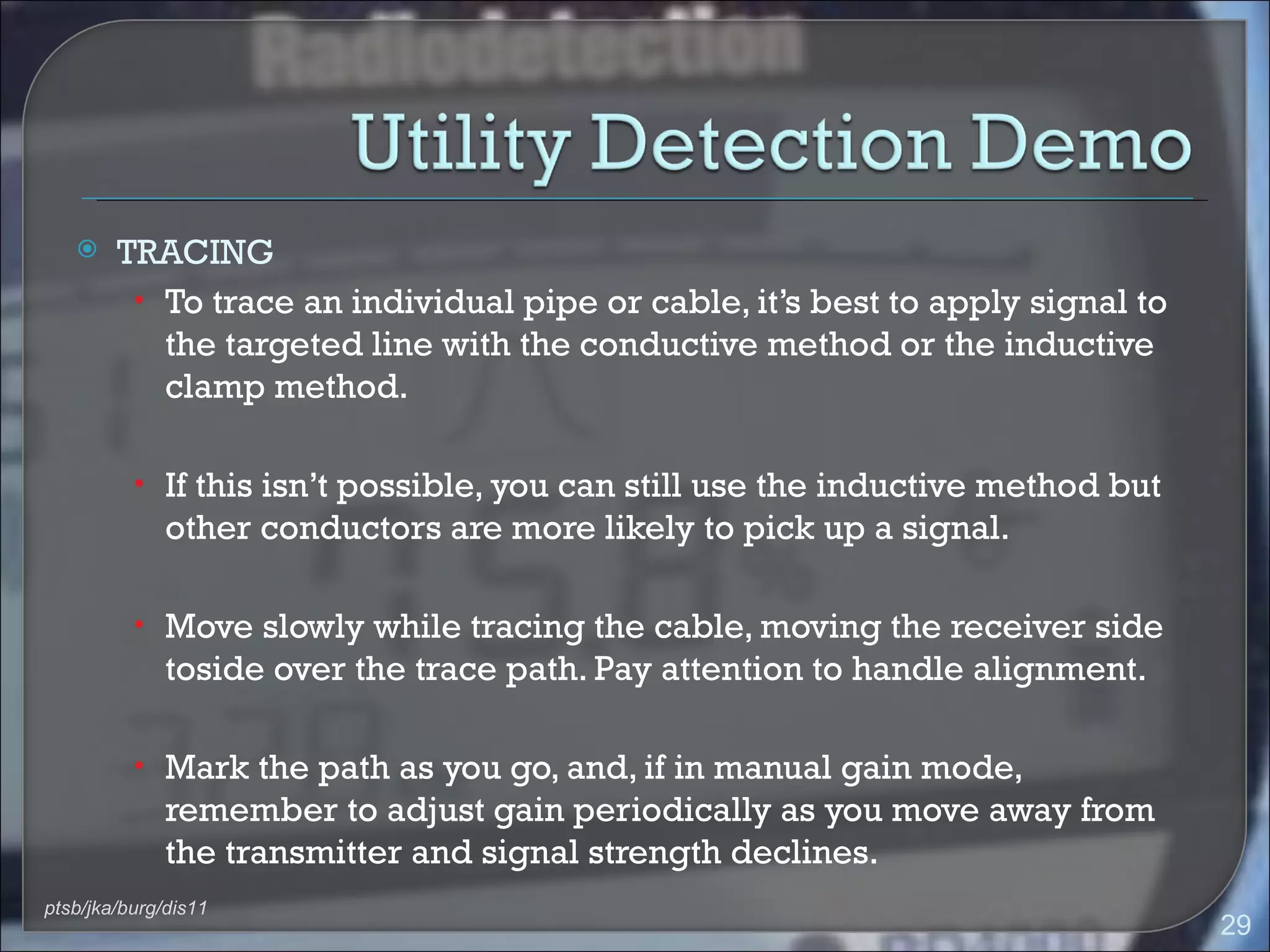 Underground Utility Detection Ppt Geography Science