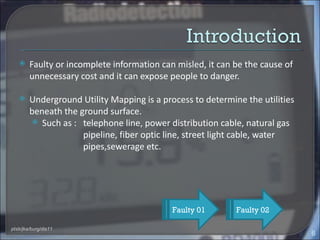 Underground utility detection | PPT