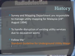 Underground utility detection | PPT