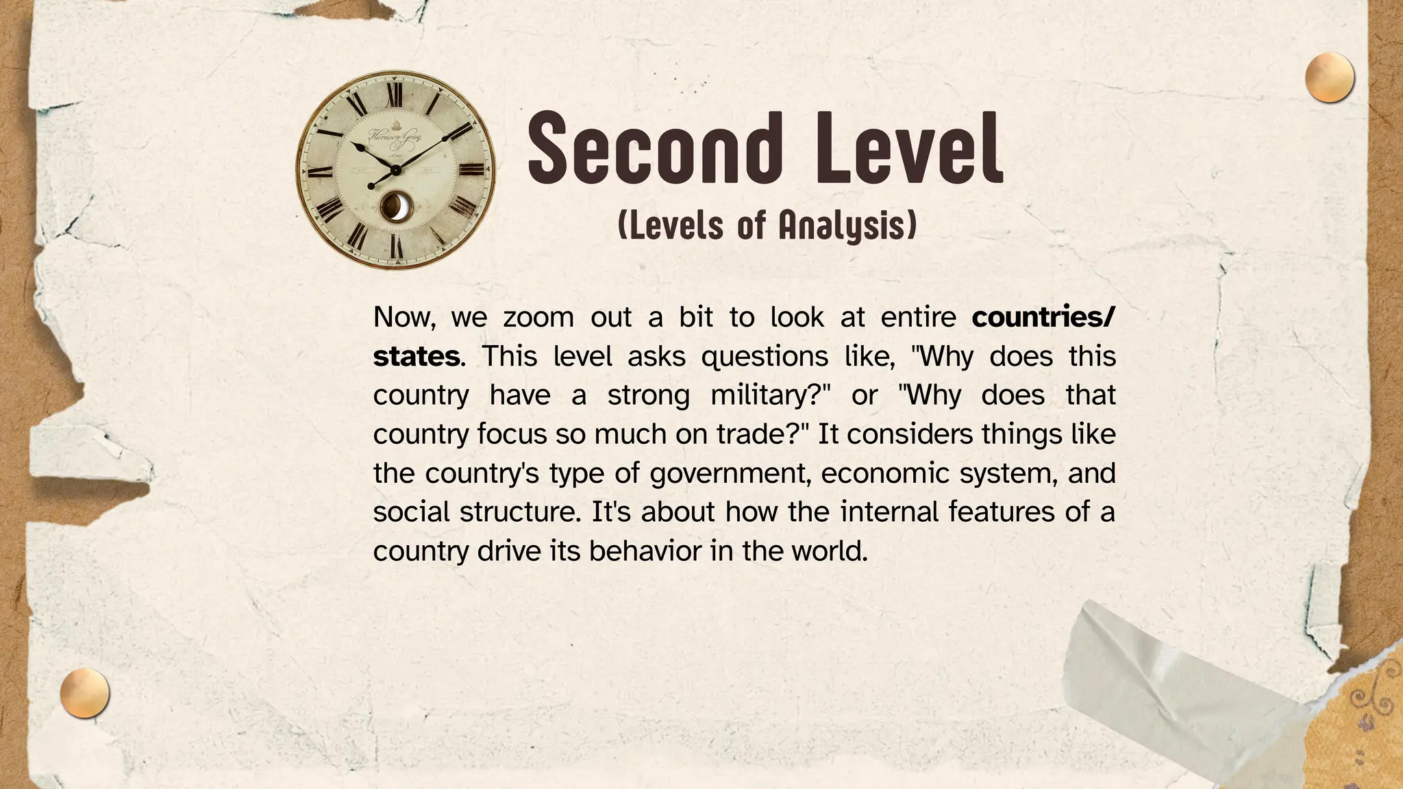 Underlying Causes of War PPT: Trichotomy of Conflict and Levels of ...