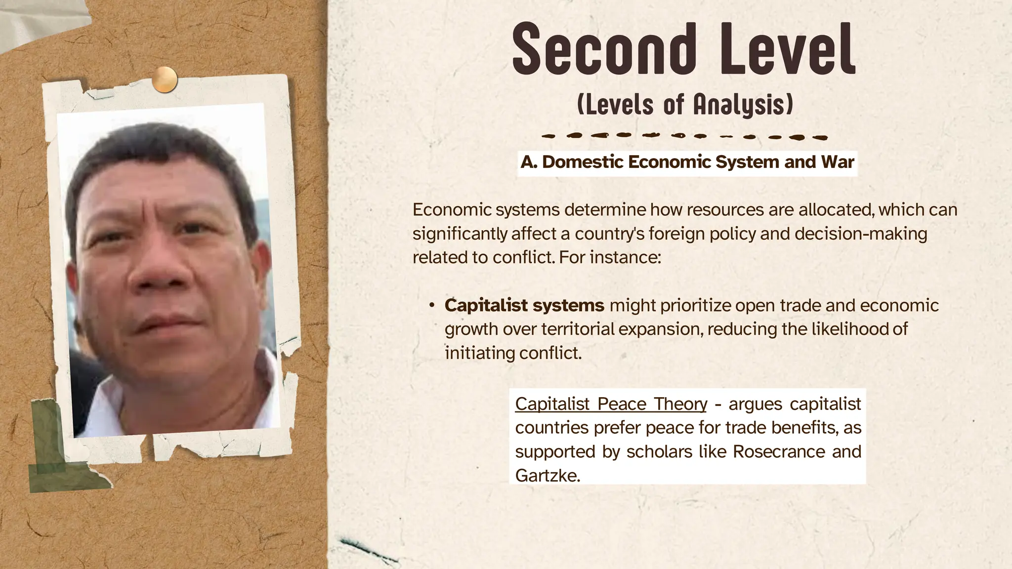 Underlying Causes of War PPT: Trichotomy of Conflict and Levels of ...