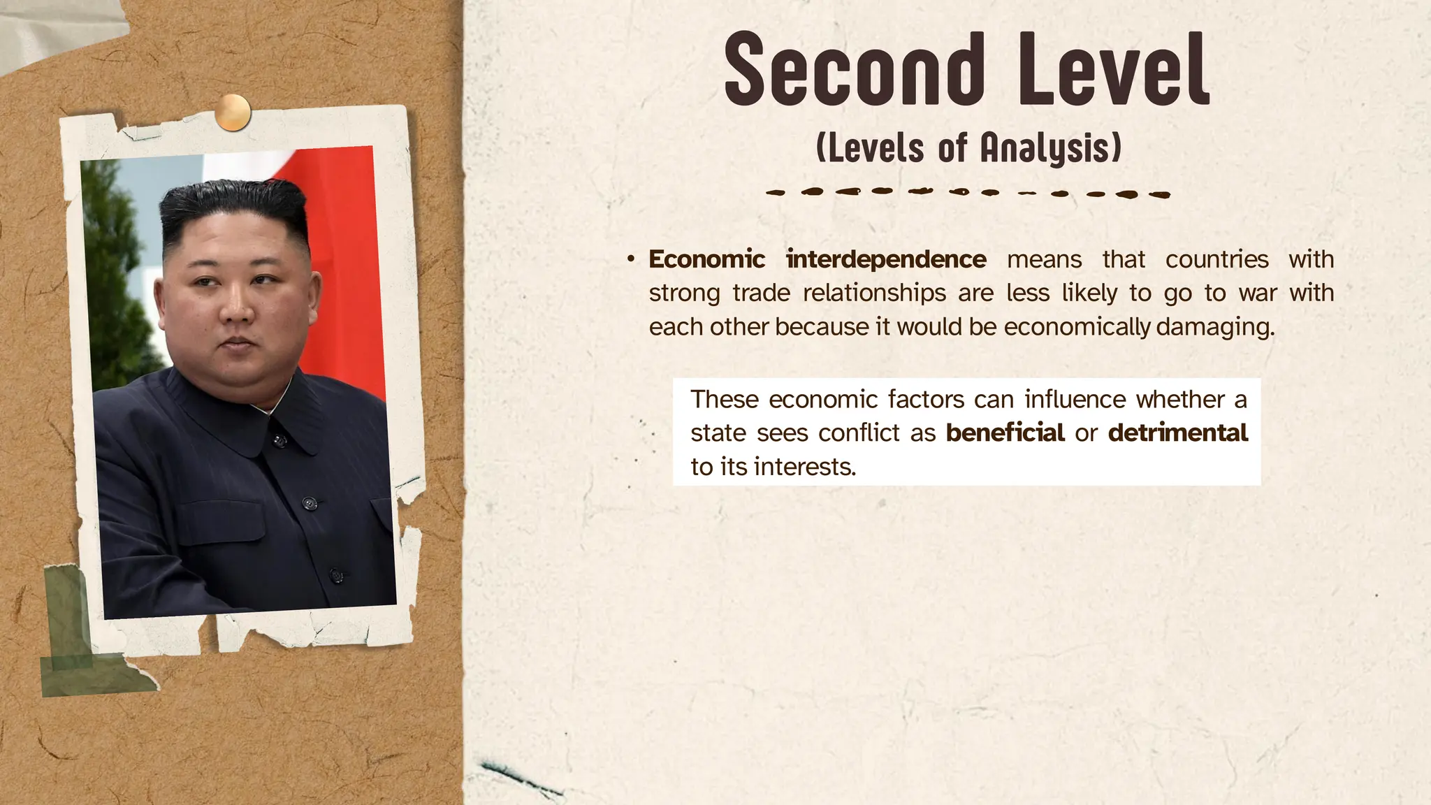 Underlying Causes of War PPT: Trichotomy of Conflict and Levels of ...