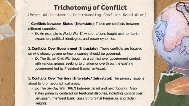 Underlying Causes of War PPT: Trichotomy of Conflict and Levels of ...