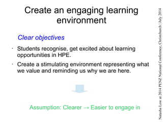 Using underlying concepts as a framework for teaching and learning in ...