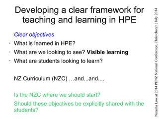 Using underlying concepts as a framework for teaching and learning in ...