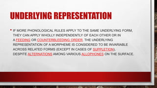 Underlying representation | PDF
