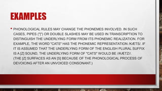 Underlying representation | PDF