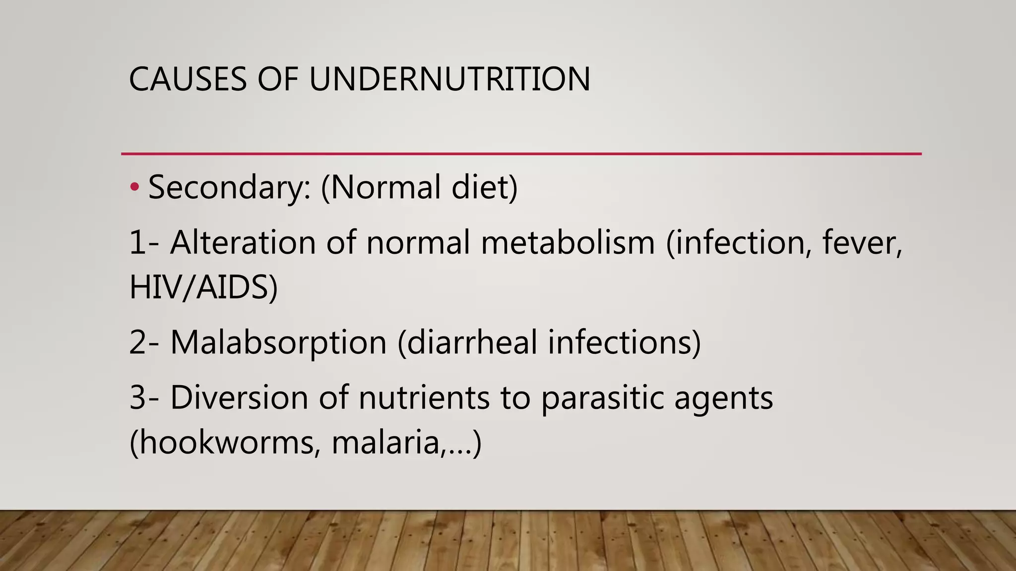 Undernutrition | PPT