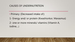 Undernutrition | PPT