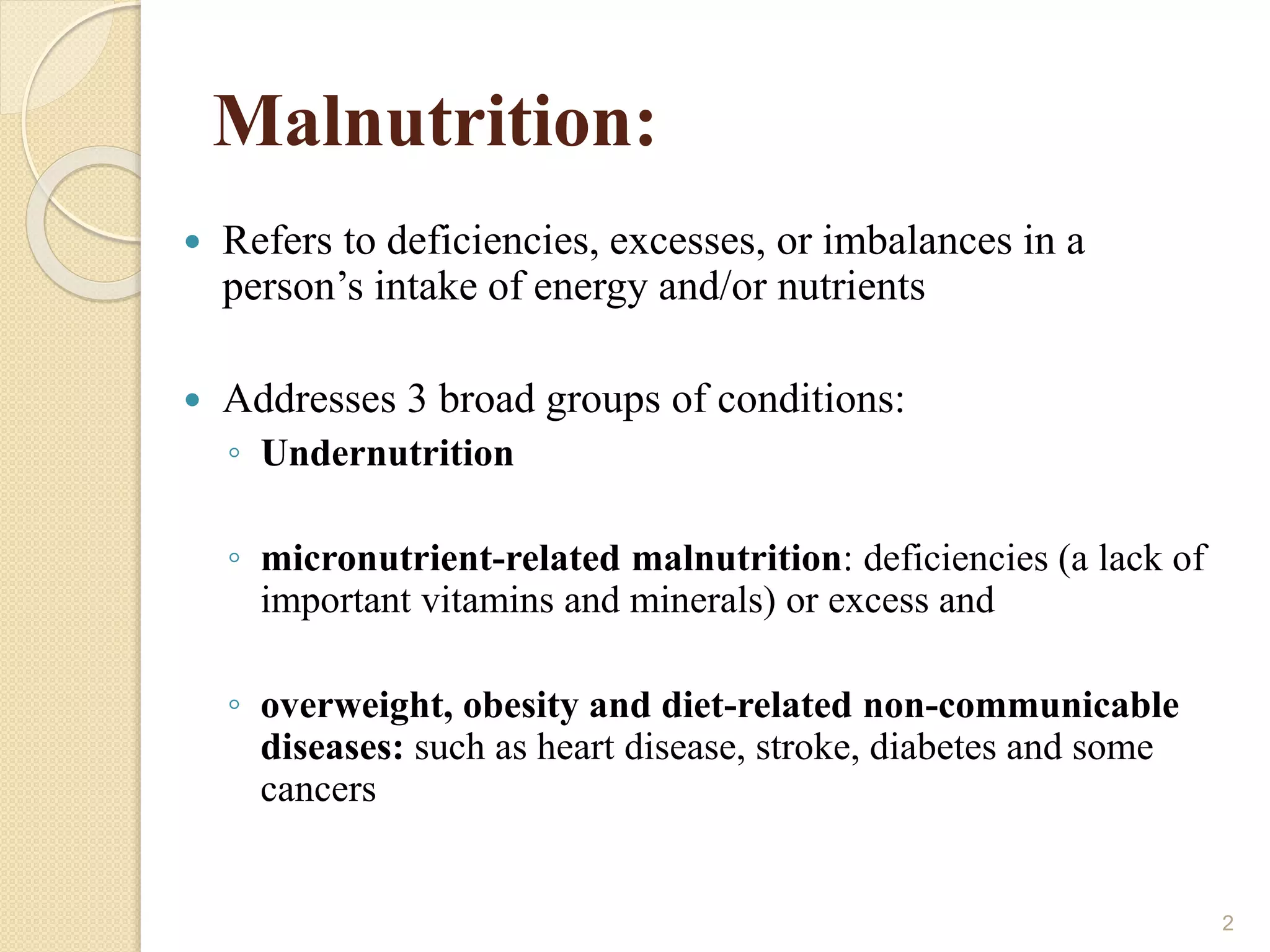 Undernutrition pptx | PPTX