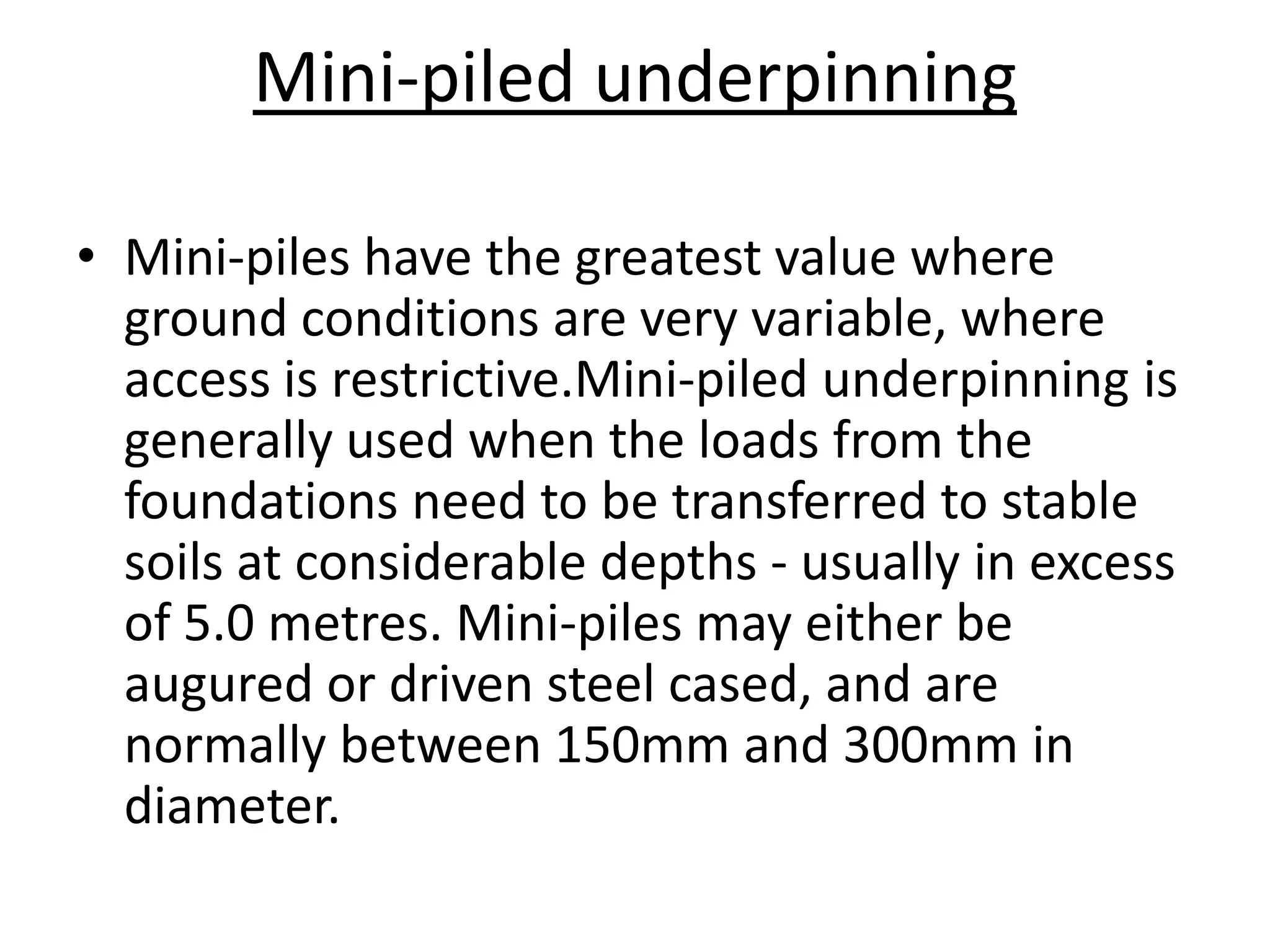 Underpinning | PPTX
