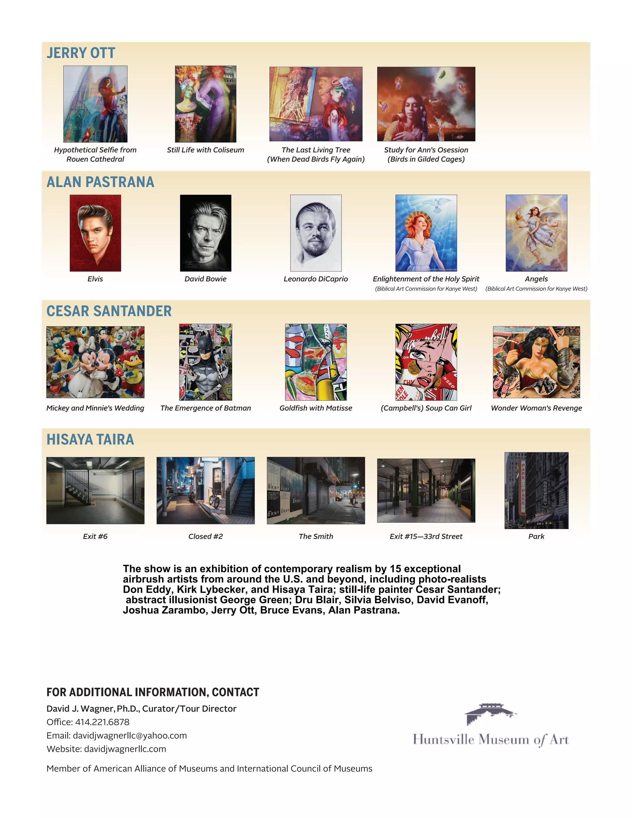 Huntsville Museum of Art, Under Pressure Exhibition Artist Checklist | PDF