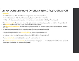 Under reamed piles | PDF