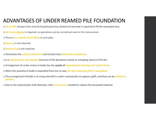 Under reamed piles | PDF | Civil Engineering Industry | Industries