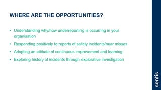 Underreporting and the Implications for Serious Injury and Fatality ...