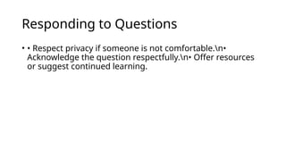 Understanding Gender and how to ask someone their gender guide | PPTX
