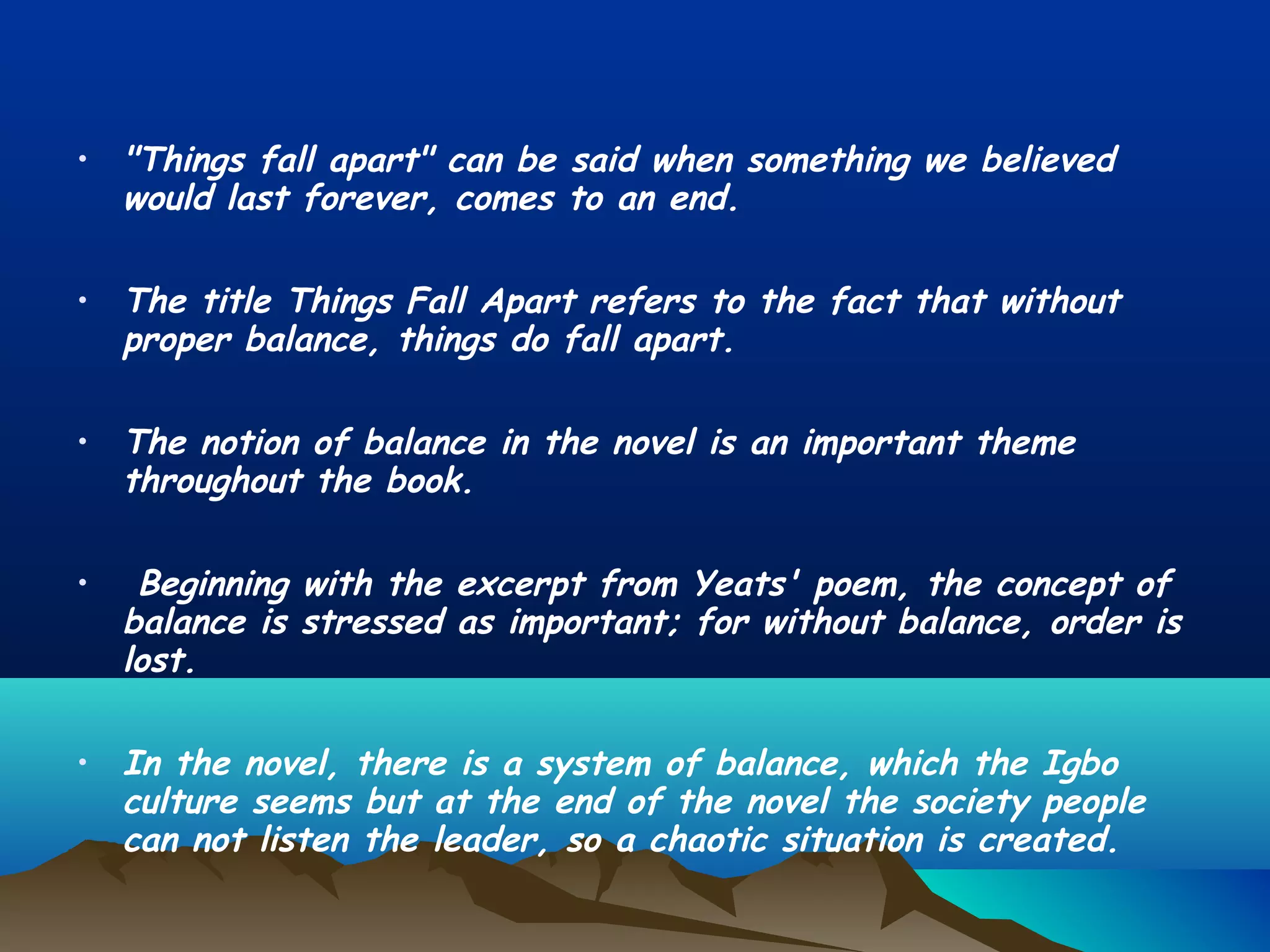 Understaewnd the title ‘’things fall apart n | PPT | Poetry | Books and ...
