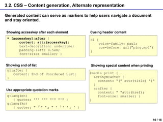 Understandable Content and Controls | PPT | Web Design and HTML | Internet