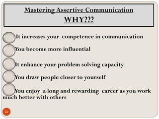 Understand and Master Assertiveness - Skills for Success in Life | PPT