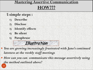 Understand and Master Assertiveness - Skills for Success in Life | PPT