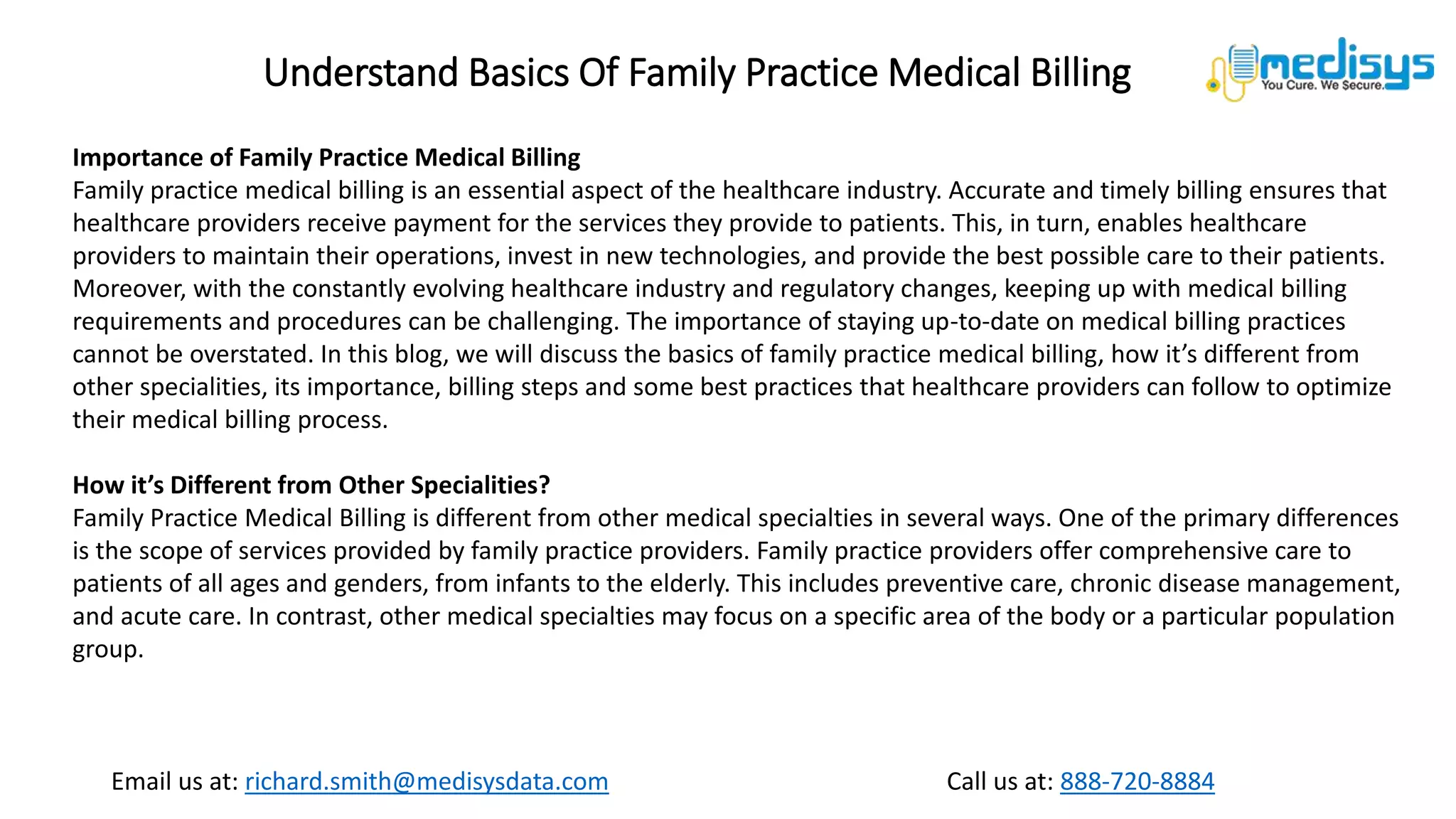 Understand Basics Of Family Practice Medical Billing.pptx