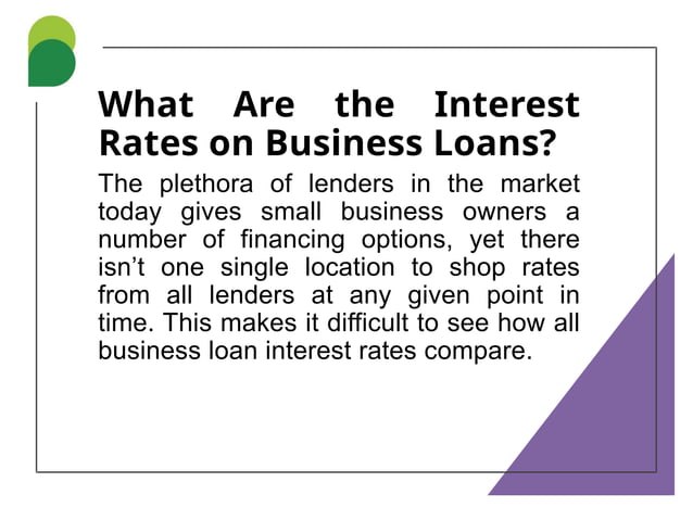 Understand Business Loan Interest Rates.pptx