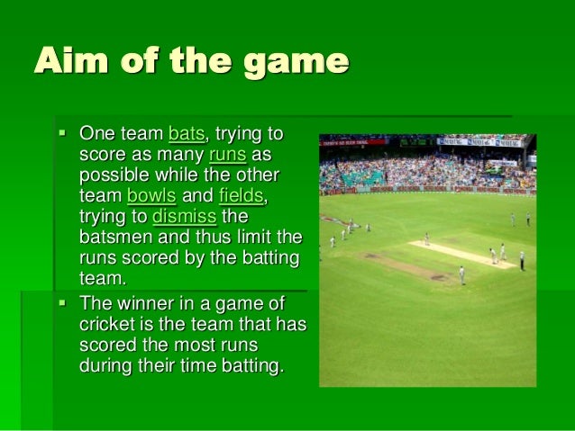 Understand cricket