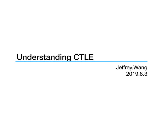 Understanding CTLE | PDF