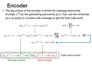 Understanding Reed-Solomon code | PDF
