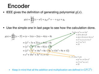 Understanding Reed-Solomon code | PDF