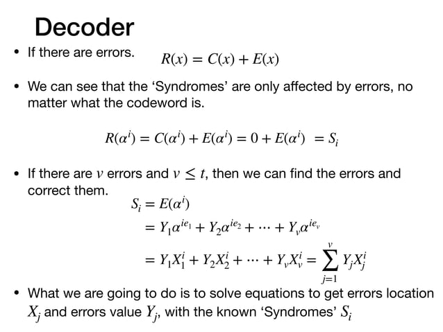 Understanding Reed-Solomon code | PDF