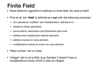 Understanding Reed-Solomon code | PDF
