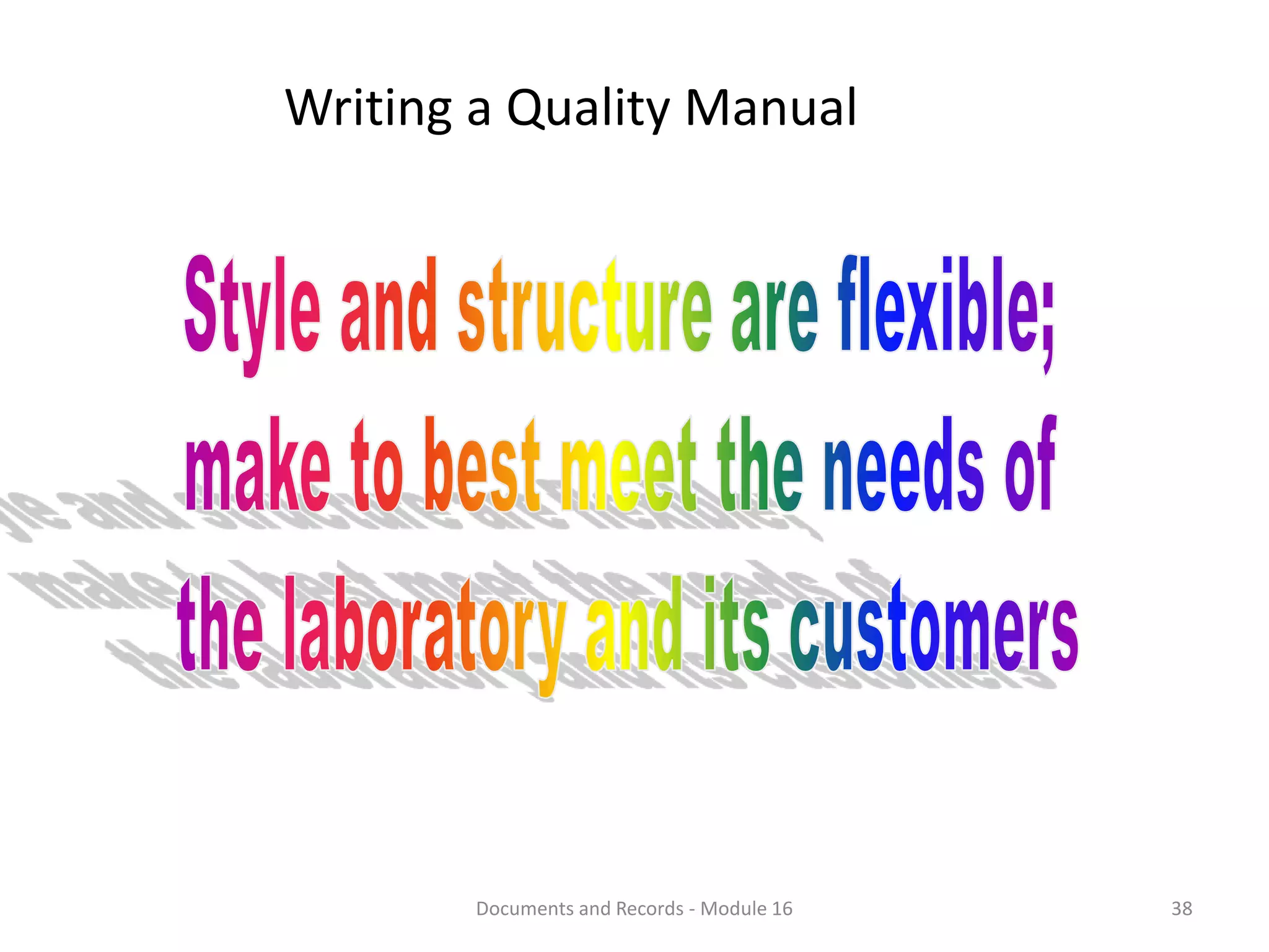 Understand guidelines for documentation, collecting documentation ...