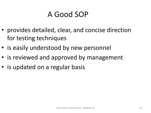 Understand guidelines for documentation, collecting documentation ...