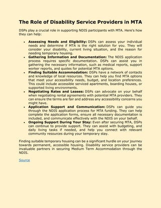 Understand How A Disability Service Provider Can Help with Medium Term ...