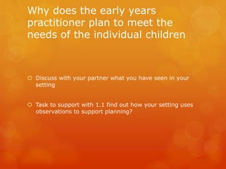 Understand how to plan to meet the needs | PPTX