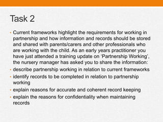 Understand how to work in partnership with others | PPTX
