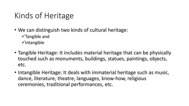 Understanding Heritage | PPTX | Museums & Galleries | Attractions