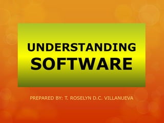 Understanding Software | PPT